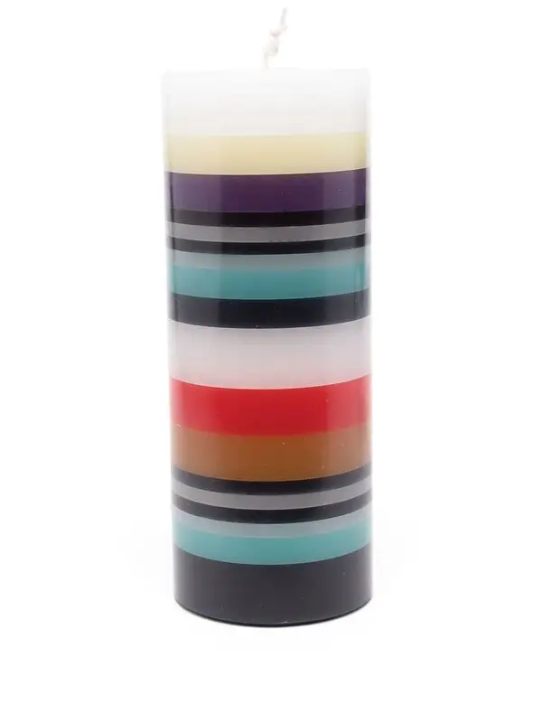 Missoni Striped Single-wick Candle - White