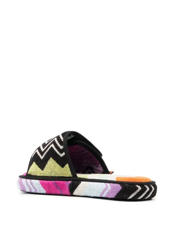 Missoni Striped Touch-strap Slippers