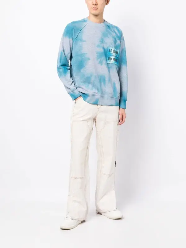 STAIN SHADE X Hiroshi Fujiwara Tie-dye Effect Sweatshirt
