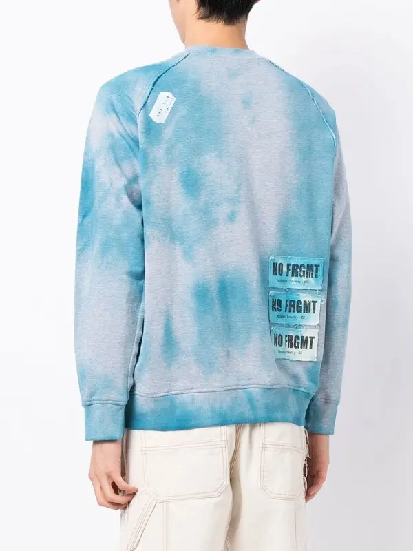 STAIN SHADE X Hiroshi Fujiwara Tie-dye Effect Sweatshirt