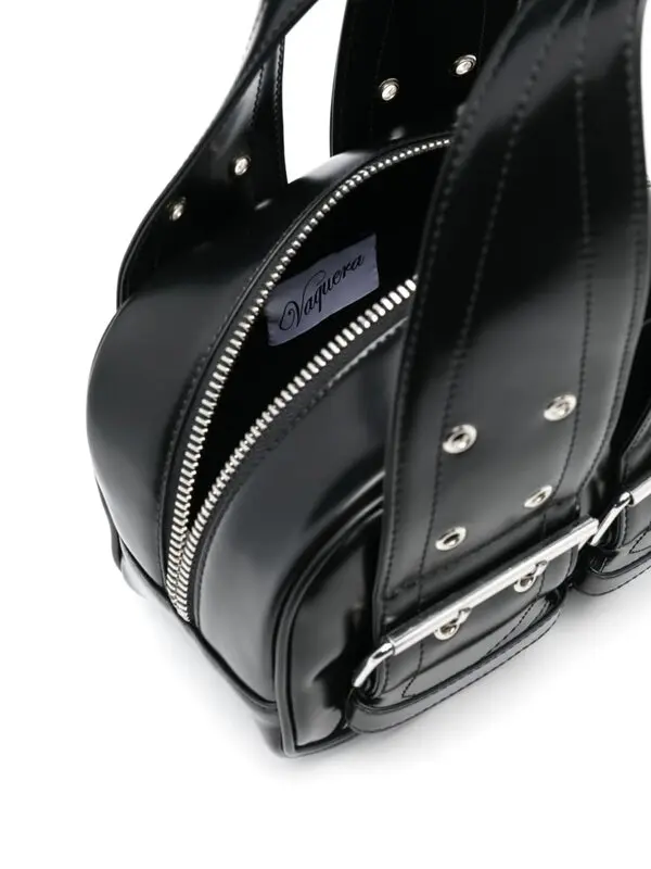 Vaquera Buckle-Detail Mini Bag In Black - 5% Off | Editorialist