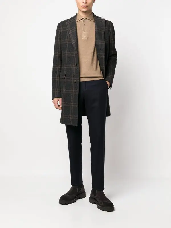 Incotex Cotton Tailored Trousers - Blue