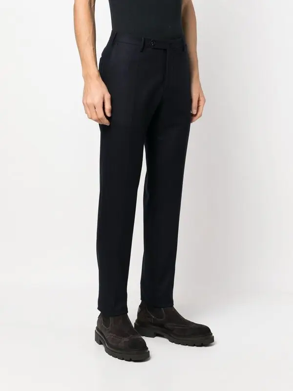 Incotex Cotton Tailored Trousers - Blue