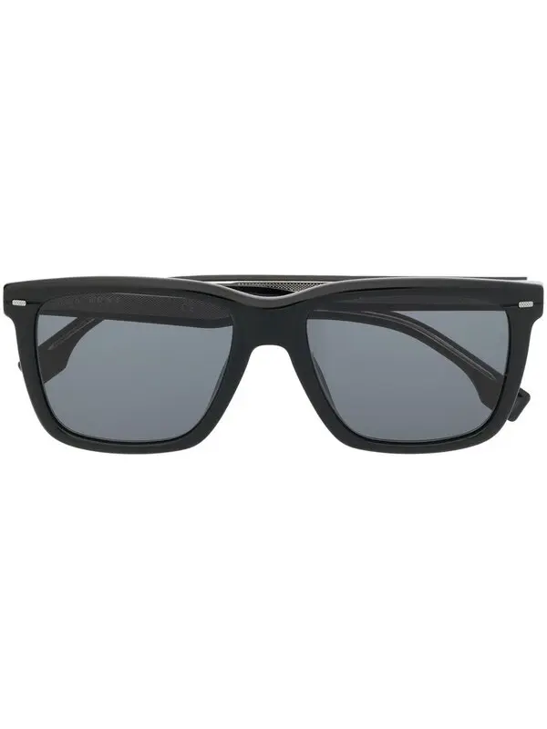 BOSS Square Frame Sunglasses - Black