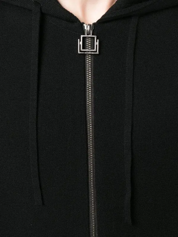 WOOYOUNGMI Jersey-knit Drawstring Zipped Hoodie