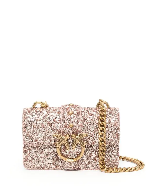Pinko O Mini Love Glitter Bag