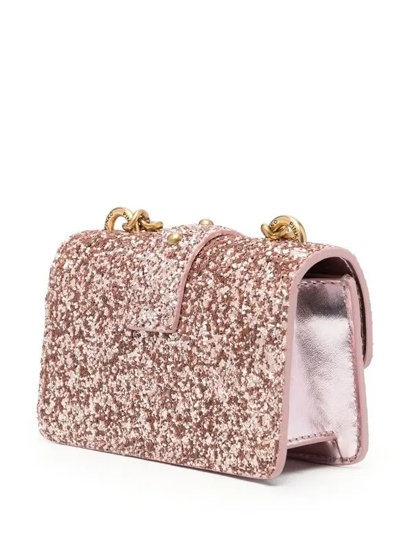 Pinko O Mini Love Glitter Bag