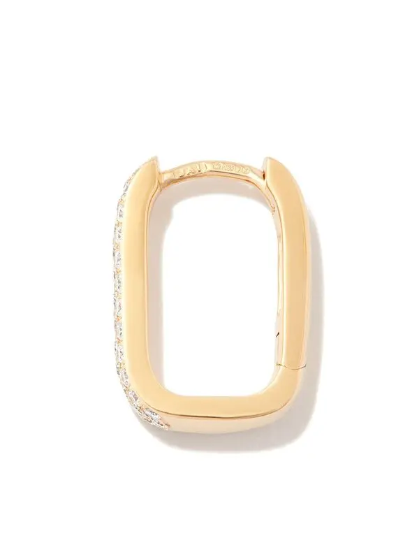 Jacquie Aiche 14kt Yellow Diamond Hoop Earring