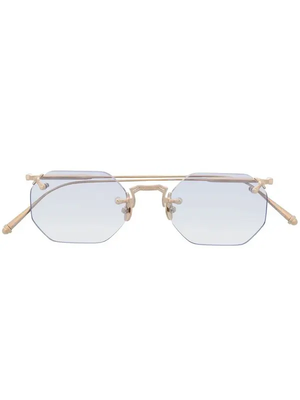 Matsuda Rimless Octagon Sunglasses - Gold