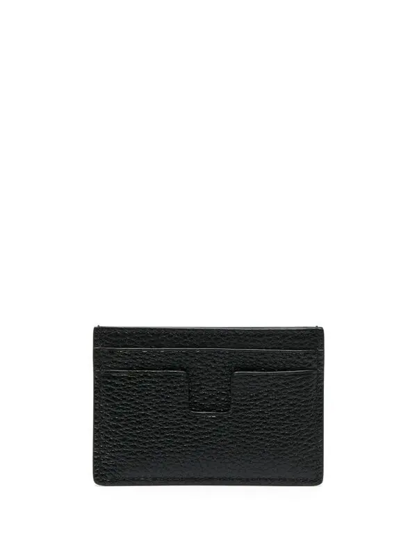 TOM FORD Logo-print Leather Card Holder - Black