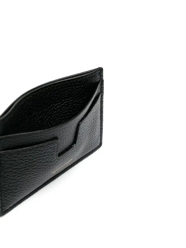 TOM FORD Logo-print Leather Card Holder - Black
