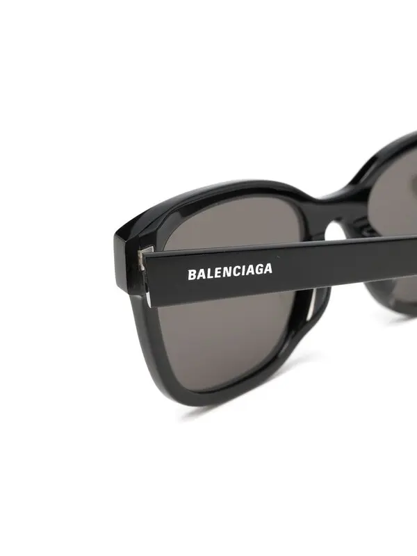 Balenciaga Logo Square Frame Sunglasses