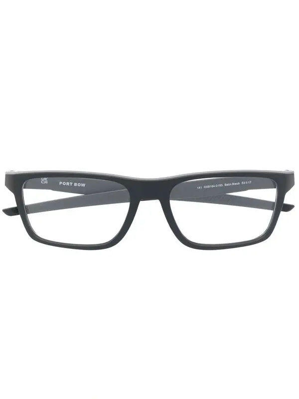 Oakley Port Bow Rectangle-frame Glasses - Black