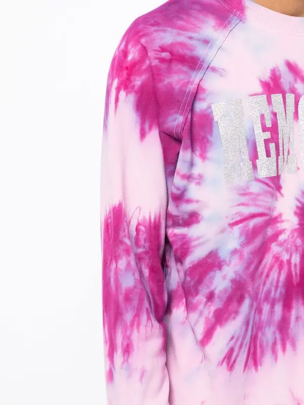 STAIN SHADE X Hiroshi Fujiwara Tie-dye Print Sweatshirt - Pink