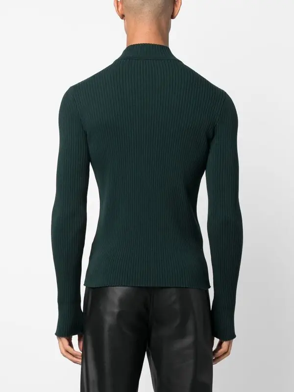 COURREGES Ribbed-knit Jumper - Green