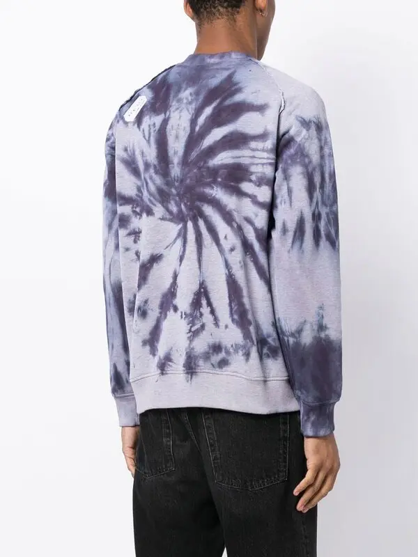 STAIN SHADE X Hiroshi Fujiwara Tie-dye Print Sweatshirt - Blue