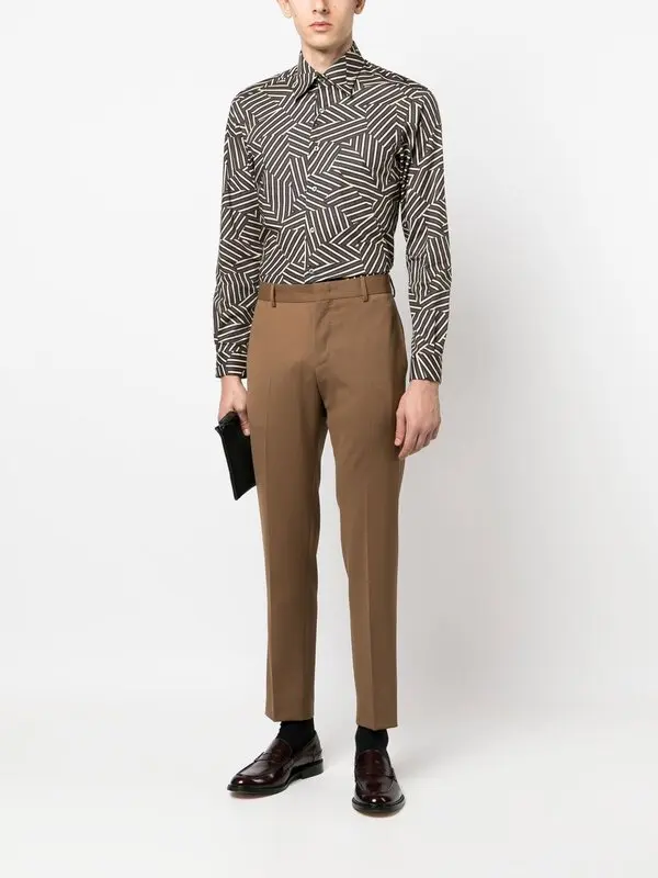 PT TORINO Stretch-wool Tapered Trousers