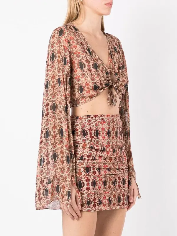 AMIR SLAMA Floral-print Blouse