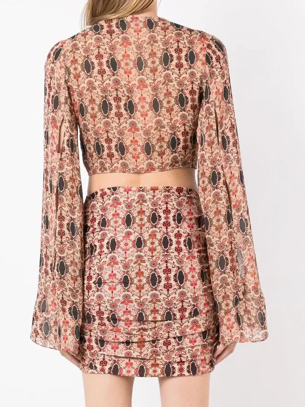 AMIR SLAMA Floral-print Blouse