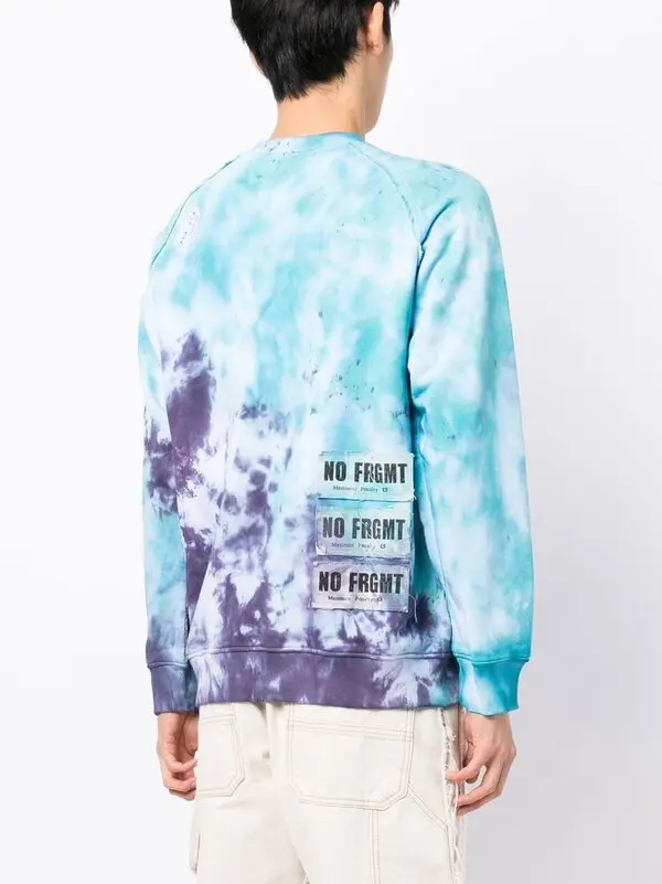 STAIN SHADE Tie-dye Print Sweatshirt