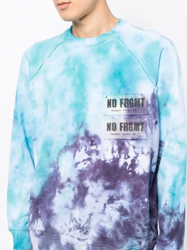 STAIN SHADE Tie-dye Print Sweatshirt