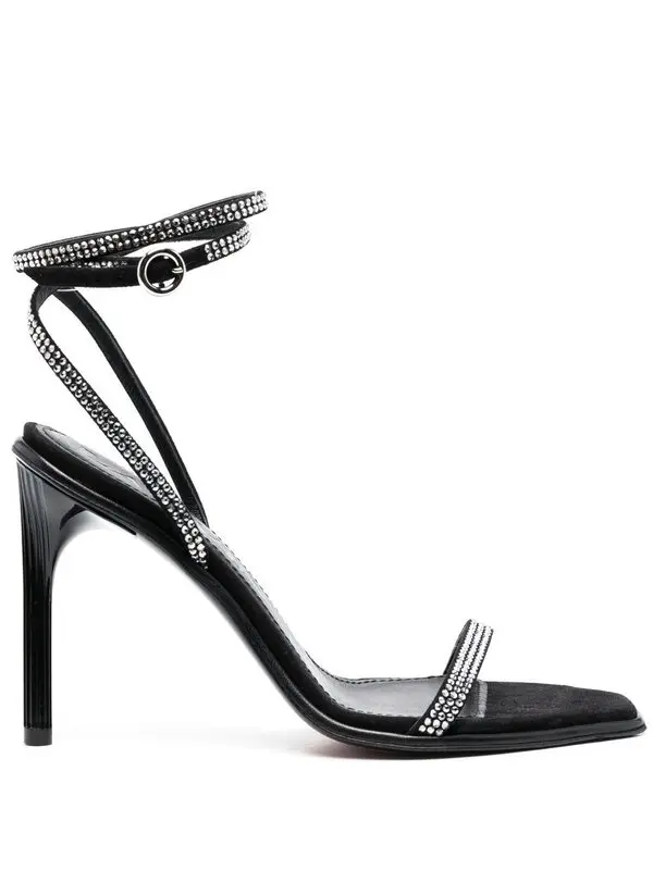LANVIN Crystal-embellished Stiletto Sandals