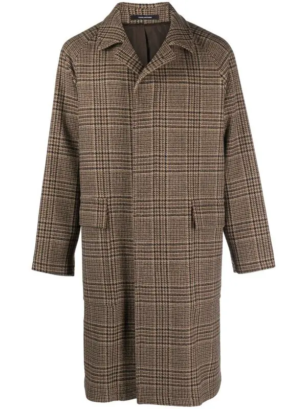 Tagliatore Checked Single-breasted Coat