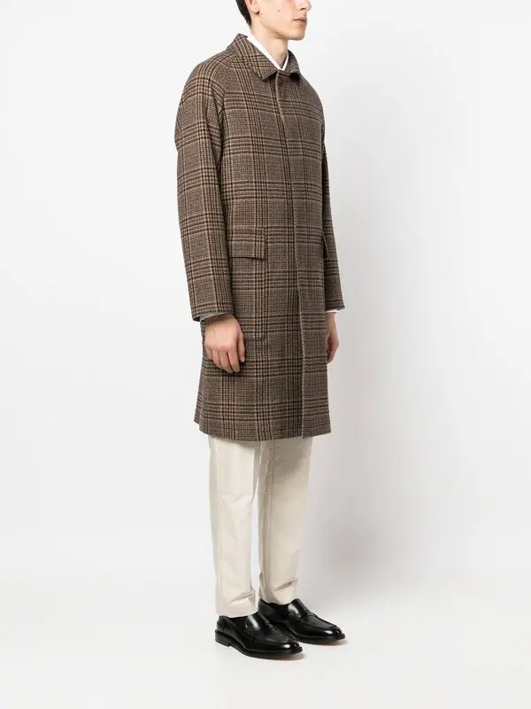 Tagliatore Checked Single-breasted Coat