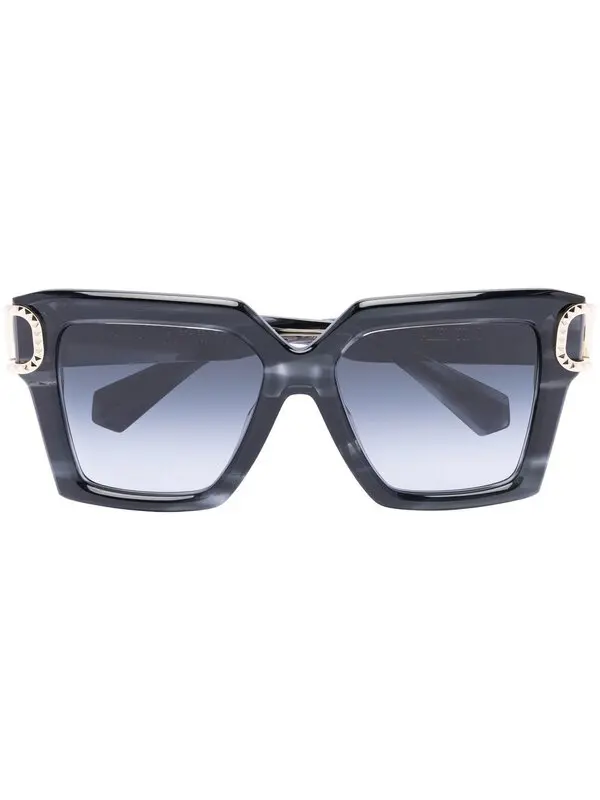 Valentino Garavani Vlogo Signature Square-frame Sunglasses - Black