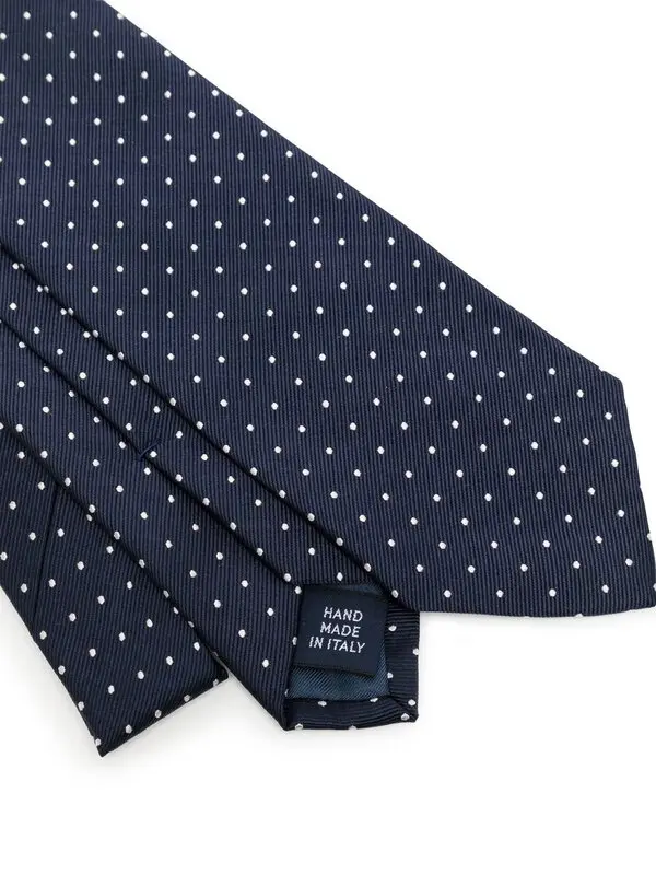 Polo Ralph Lauren Polka-dot Print Neck Tie - Blue