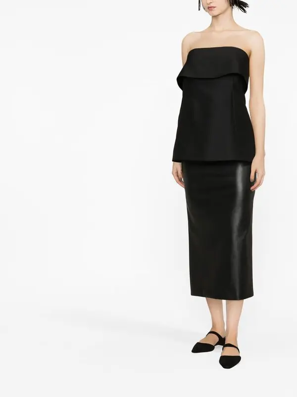 TOTEME Sleeveless Fold-over Top