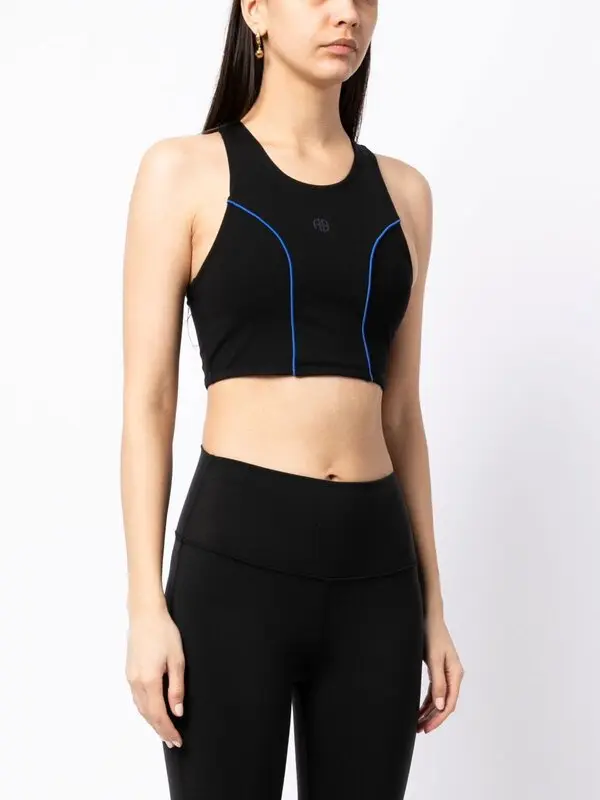 ANINE BING Bria Racerback Cropped Top
