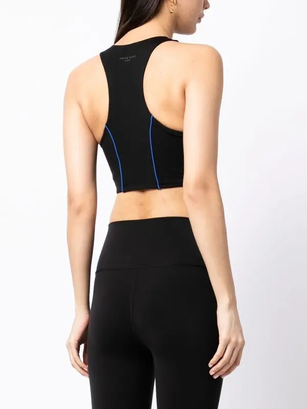 ANINE BING Bria Racerback Cropped Top