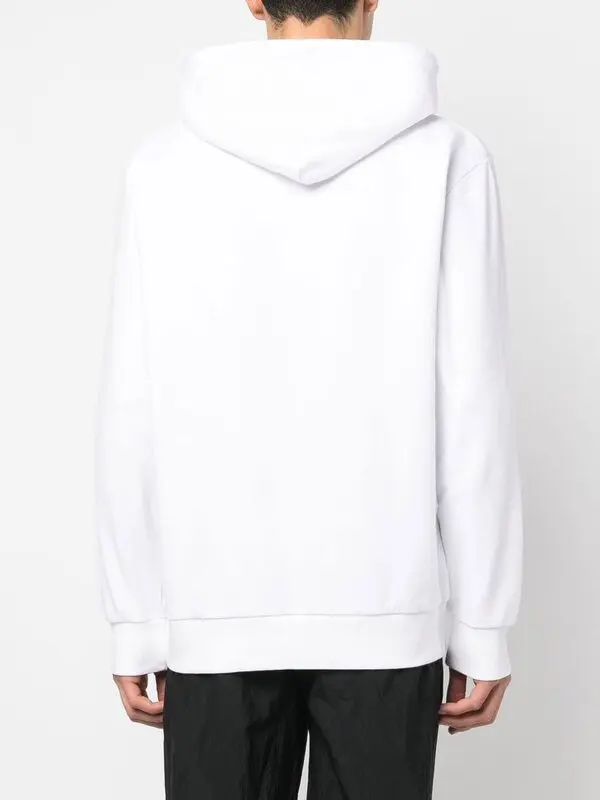 Carhartt Work In Progress Logo Print Drawstring Hoodie