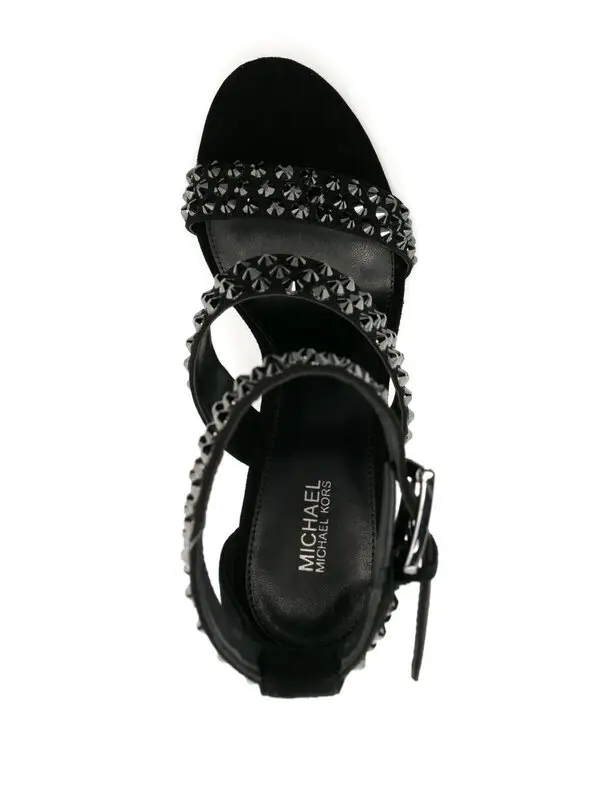 Michael Kors Amal Astor Stud-detailed Heeled Sandals