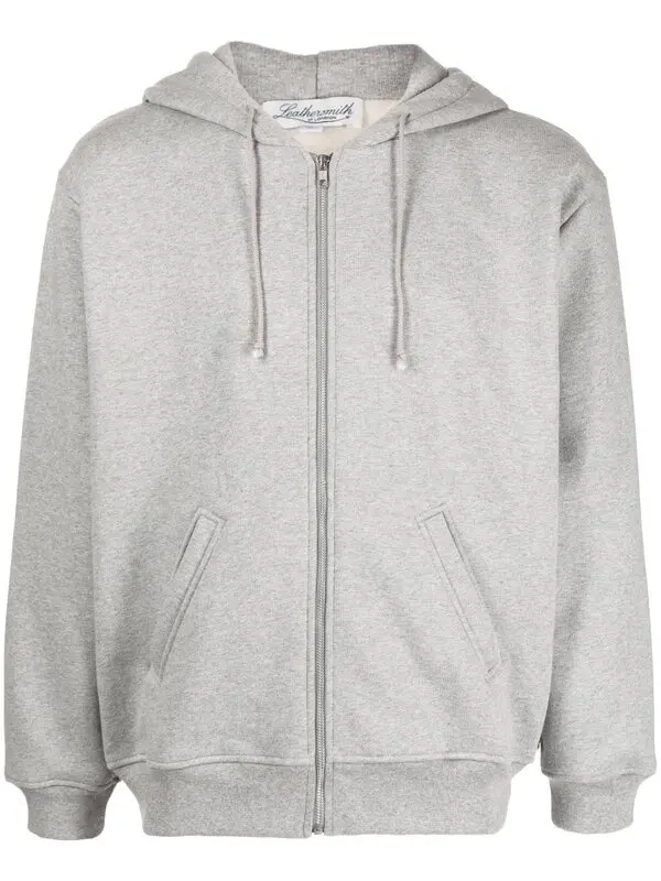 LEATHERSMITH OF LONDON Drawstring-hooded Bomber Jacket
