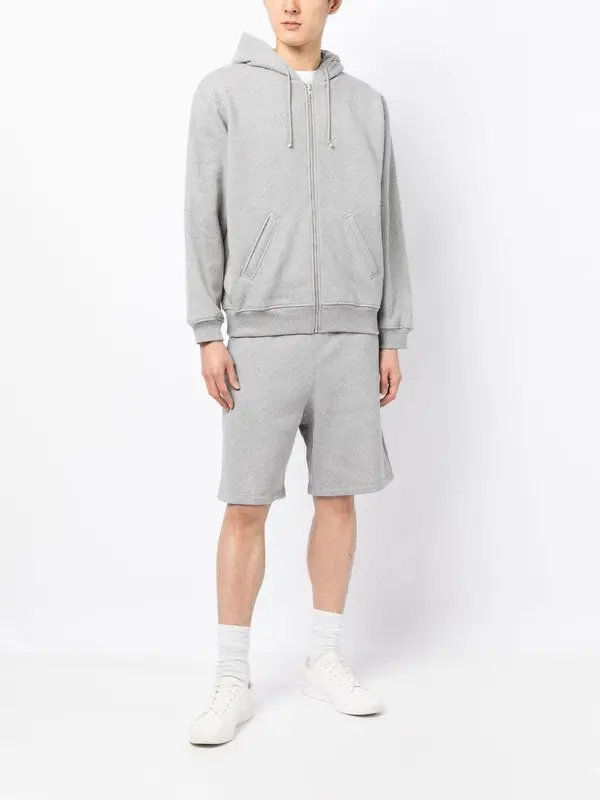 LEATHERSMITH OF LONDON Drawstring-hooded Bomber Jacket
