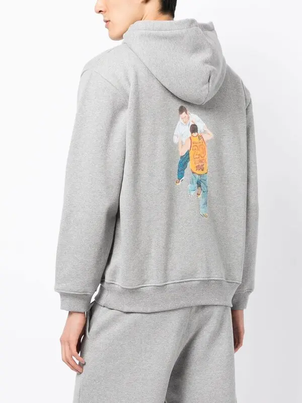 LEATHERSMITH OF LONDON Drawstring-hooded Bomber Jacket