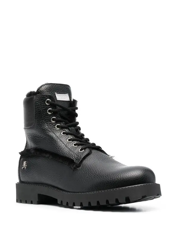 Philipp Plein The Hunter Shearling-lined Leather Boots