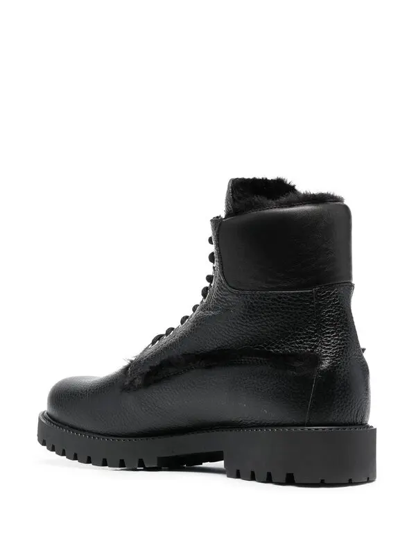 Philipp Plein The Hunter Shearling-lined Leather Boots