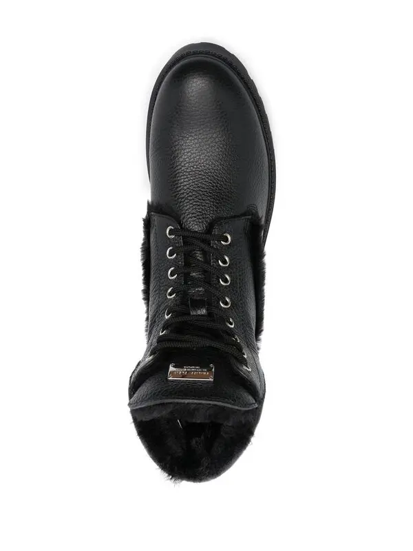 Philipp Plein The Hunter Shearling-lined Leather Boots