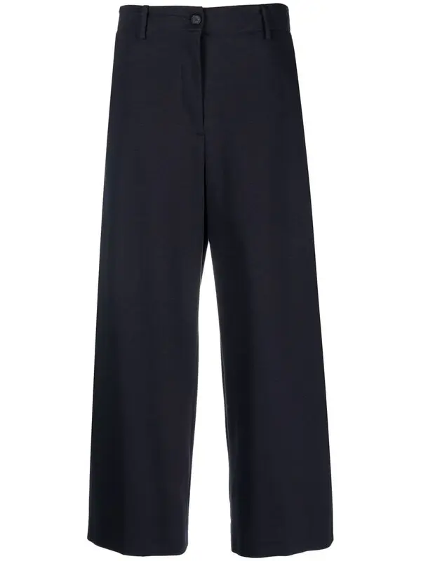 Fabiana Filippi Cropped Wide-leg Trousers - Blue