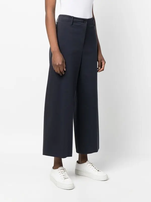 Fabiana Filippi Cropped Wide-leg Trousers - Blue