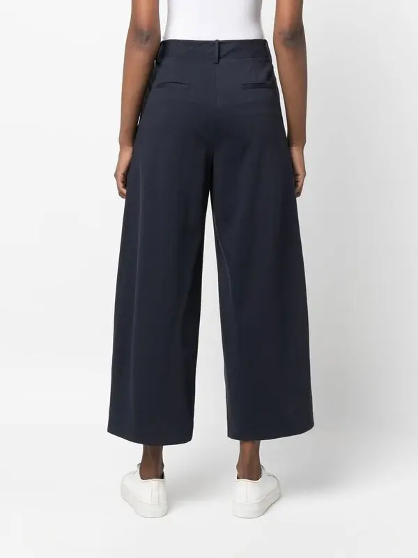 Fabiana Filippi Cropped Wide-leg Trousers - Blue