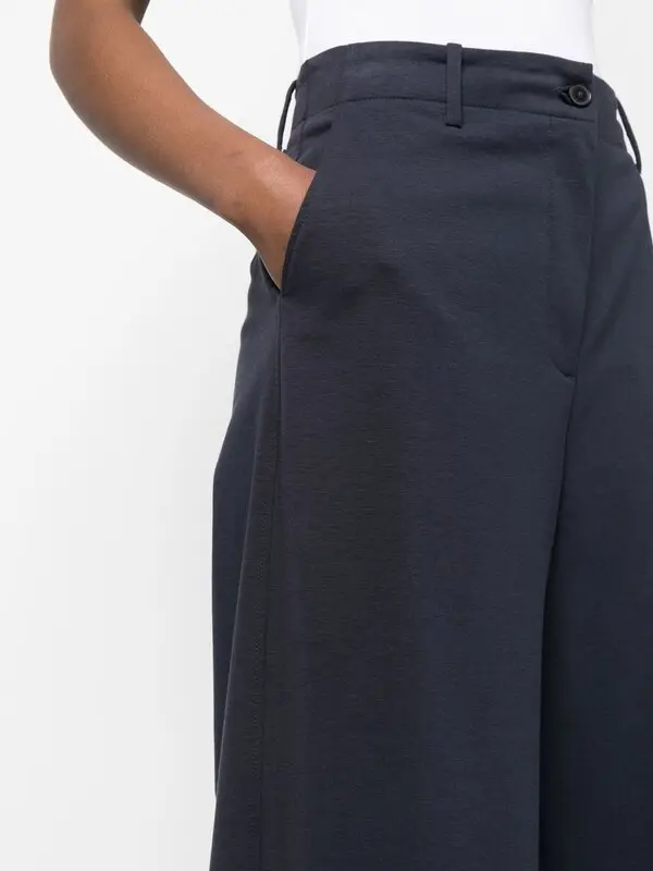 Fabiana Filippi Cropped Wide-leg Trousers - Blue