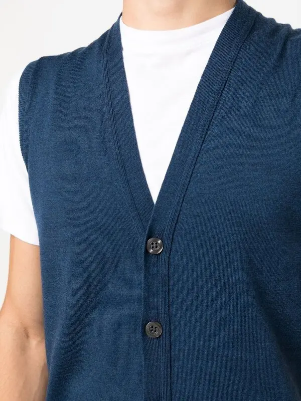 John Smedley Merino Wool Knitted Vest