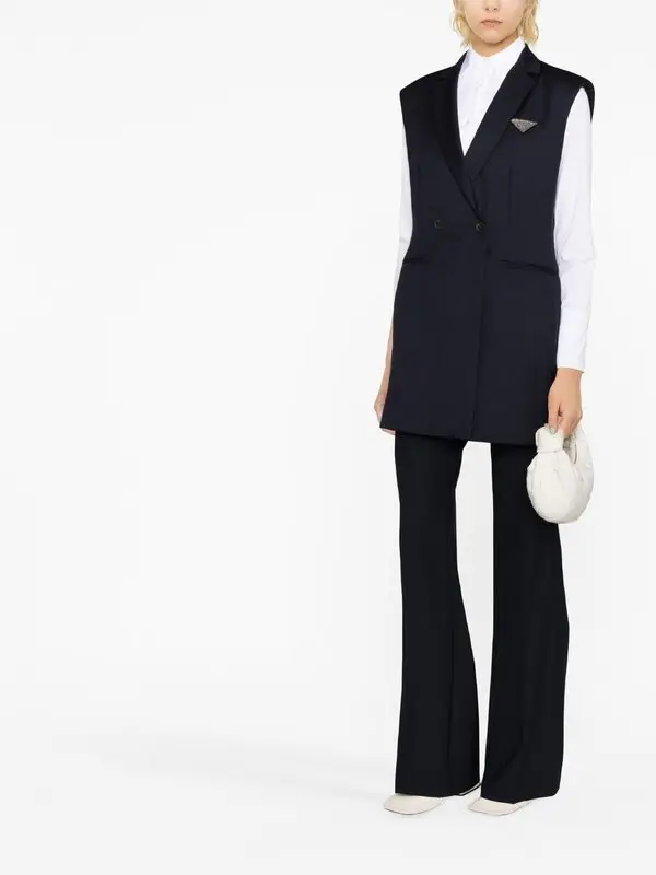 Fabiana Filippi Sleeveless Merino Wool Blazer
