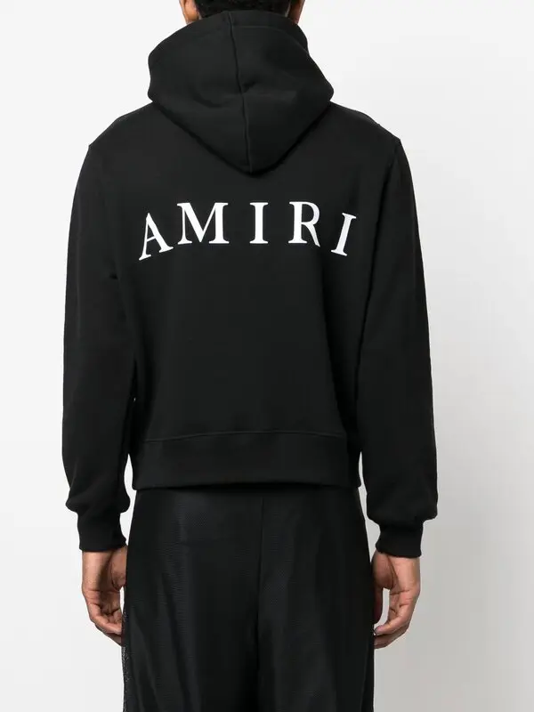 Amiri Logo-print Hoodie - Black
