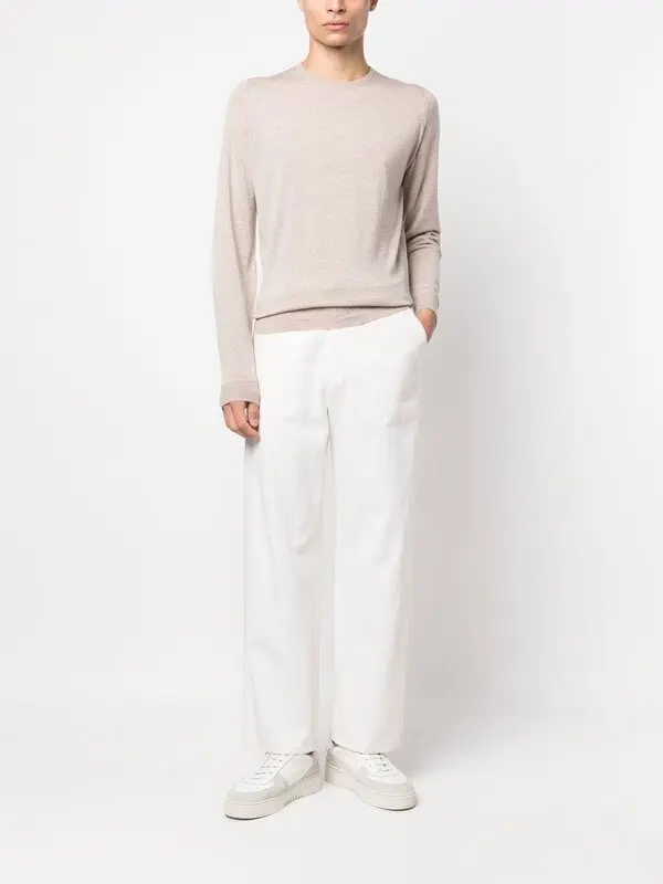 John Smedley Round-neck Knit Jumper - Neutrals