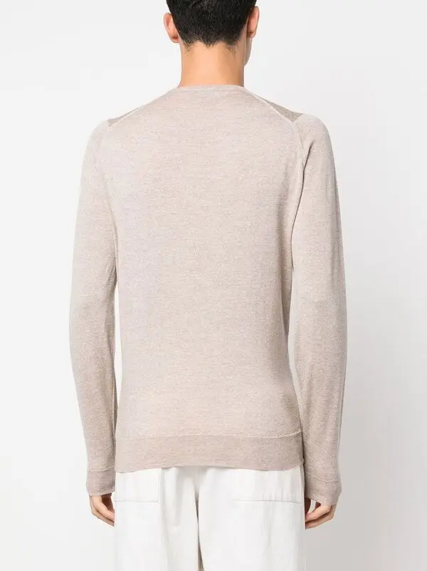 John Smedley Round-neck Knit Jumper - Neutrals